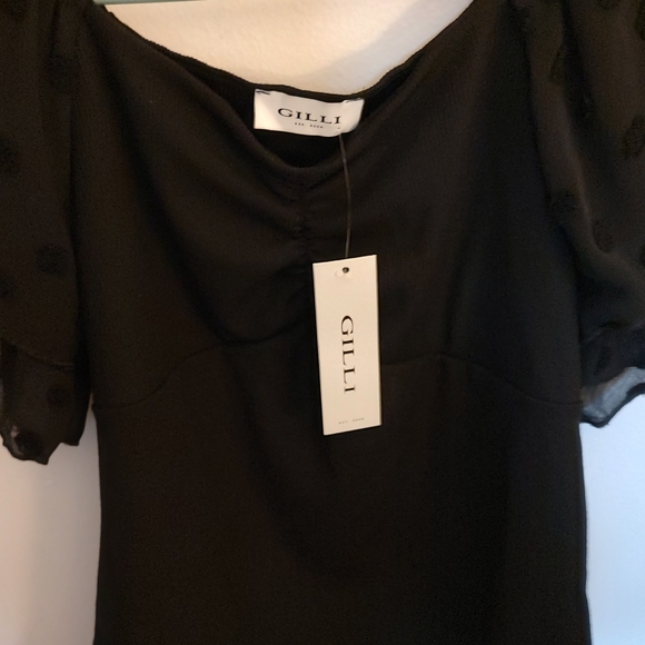 Gilli | Tops | Gilli Elegant Black Puff Sleeve Dress | Poshmark